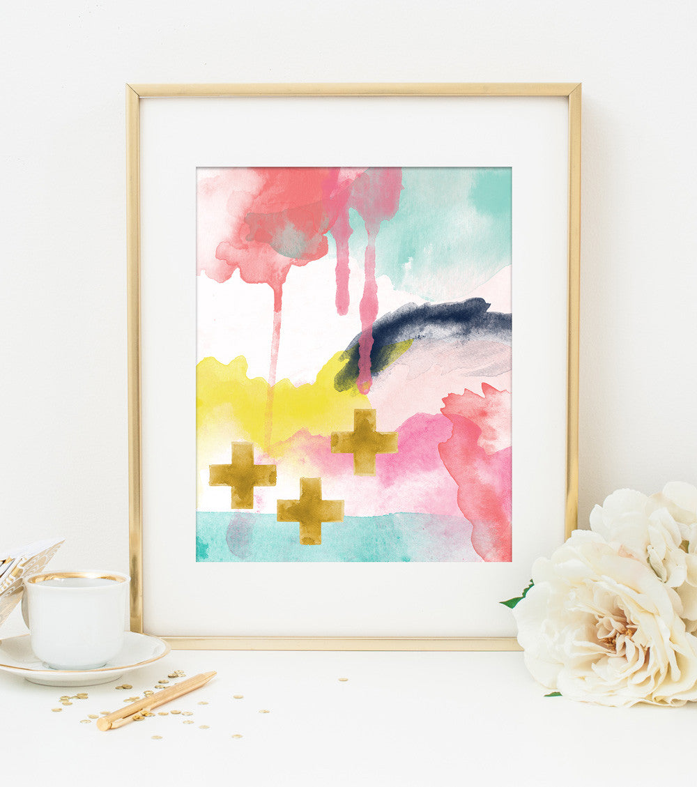 Modern Abstract Art Print 1 - Faith – Willow & Olive